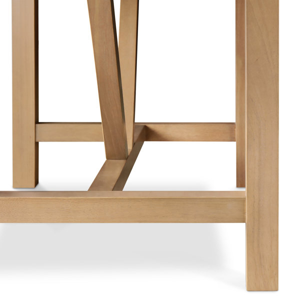 Finch Grant Dining Table, Modern Farmhouse Wood Trestle Base, Breakfast Nook Kitchen Furniture ...